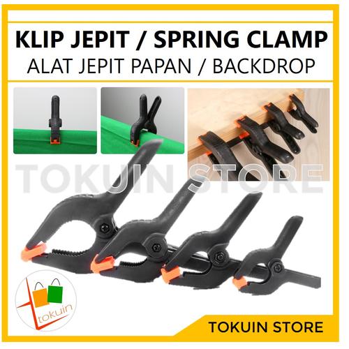 Jual Klip Klem Jepit Spring Clamp Tang Jepit Backdrop Studio Papan Kayu ...