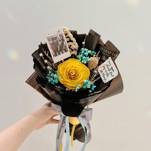 Jual Bunga kertas mawar rose satuan single bouquet rangkaian simpel ...