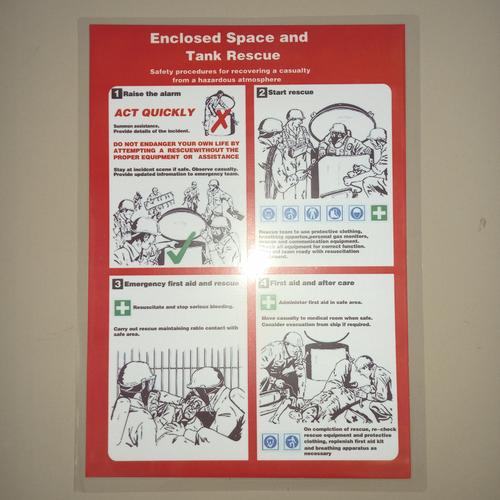 Jual 331517 ENCLOSED SPACE AND TANK RESCUE (POSTER) 480x330MM - Kota ...