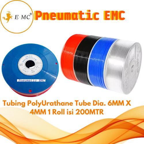 Jual Tubing PolyUrathane Tube Dia. 6MM X 4MM 1 Roll isi 200MTR - Hitam ...