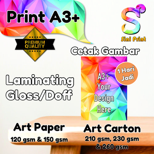 Jual Cetak / Print A3+ Lembaran - 1 Sisi, Standard - Jakarta Selatan ...