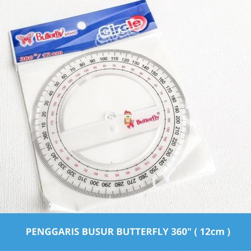 Jual Busur Derajat Butterfly 360/12cm Full - Penggaris Busur - Kota ...