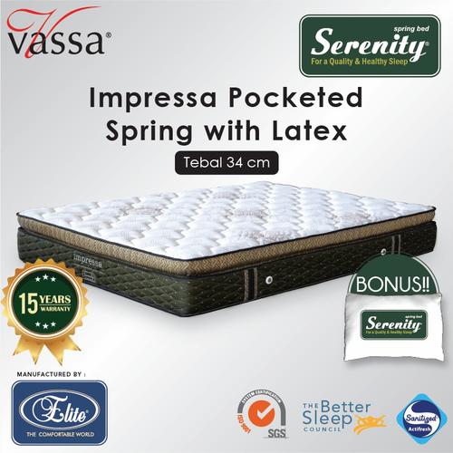 Promo Kasur Springbed Elite Serenity Impressa Pocket Latex - 160x200 ...
