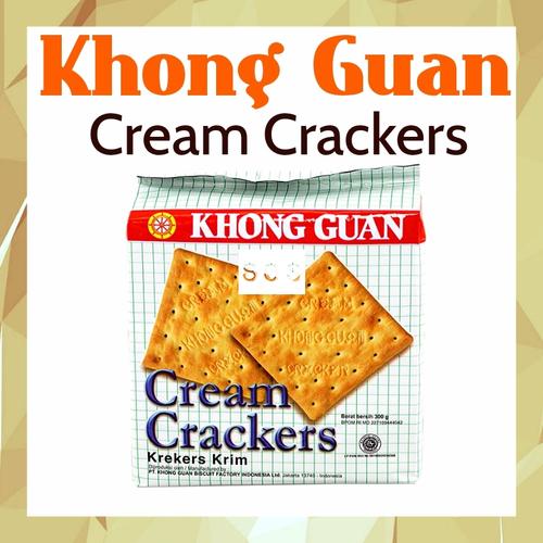 Jual 《YC》 Khong Guan Cream Crackers Krispi Krekers Krim 300 gram - Kota ...