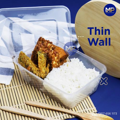 Jual Thinwall / Food container makanan / kotak makan 1000ml- ECERAN ...