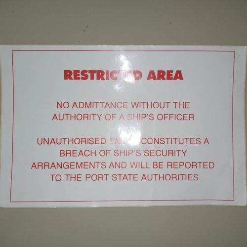 Jual 33869553 RESTRICTED AREA (STIKER SAFETY) 200X300MM - Kota Depok ...