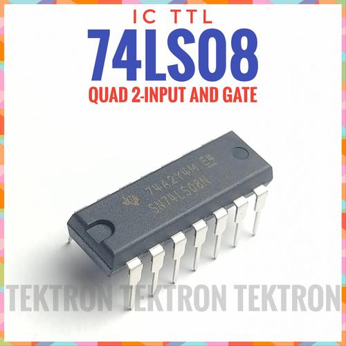 Jual IC TTL 74LS08 7408 Quad 2 Input AND Gate Texas ST National Hitachi ...