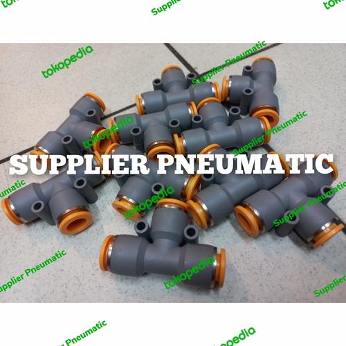 Jual FITTING PUSH IN PNEUMATIC TEE EMC SELANG 8MM X 8MM X 8MM EPE-08 ...