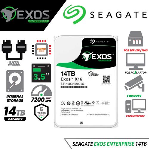 Promo Seagate Exos 14TB / Enterprise Hardisk / Server HDD / Garansi 5 ...