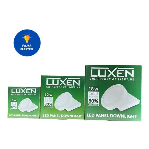 Jual LAMPU LUXEN LED PANEL DOWNLIGHT OUTBOW BULAT OB 6W 12W 18W - 6W ...