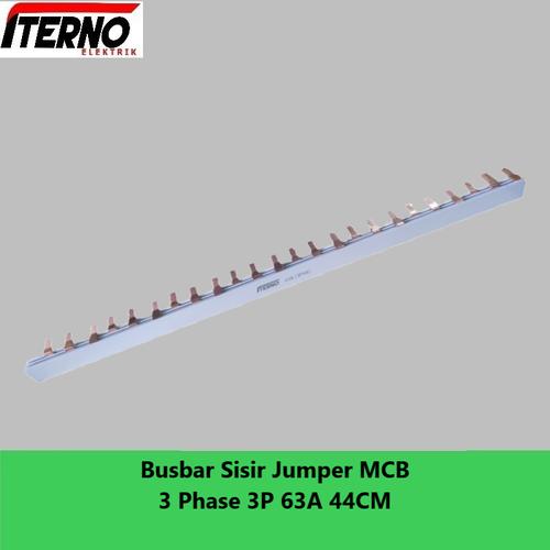 Jual Busbar Sisir Jumper MCB 3 Phase 3P 63A 44CM Iterno - Kota ...