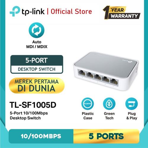 Jual SWITCH HUB TP-LINK 5 Port TL-SF1005D 10/100Mbps TPLINK Network LAN - Jakarta Barat - Edison ...