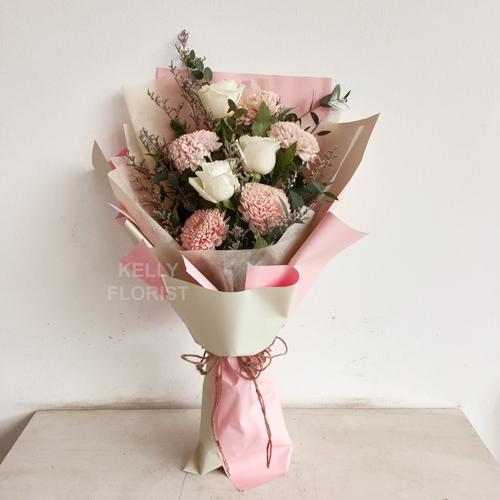 Jual Rangkaian Bunga Lamaran / Buket Bunga Asli / Caspian Star ...