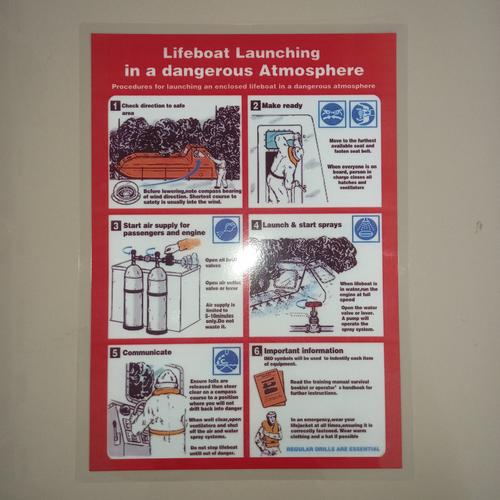 Jual 331505 LIFEBOAT LAUNCHING IN A DANGEROUS ATKOSPHERE(POSTER ...