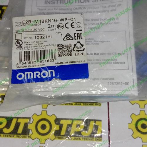 Jual Proximity sensor omron e2b-m18kn16-wp-c1 - Kota Bandung - TRIPUTRA JAYA TEKNIK INDUSTRI ...