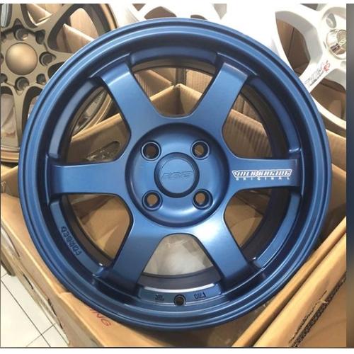 Jual Velg Rays TE37 R15 biru kece (NEW) U/ Brio Agya Calya jazz yaris ...