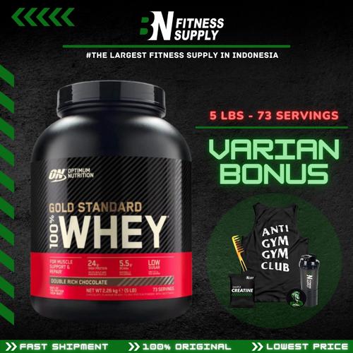 Jual ON Optimum Nutrition Gold Standard 100% Whey Protein Isolates ...
