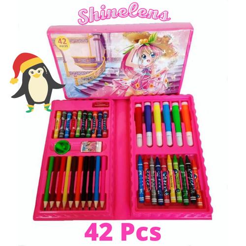 Jual Crayon Set 42 Pcs /Drawing Set - Biru - Jakarta Utara - Shinelens ...