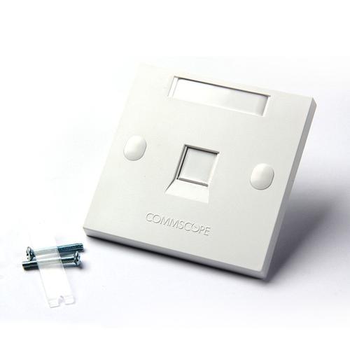 Jual AMP Commscope 760245388 Faceplate Kit, 1 port, SL/SLX, British ...