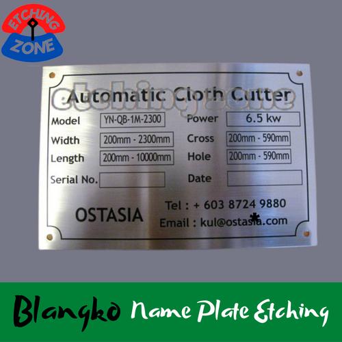 Jual Name Plate Etching (Blangko) - Proses Cepat Harga Bersahabat - Kab ...