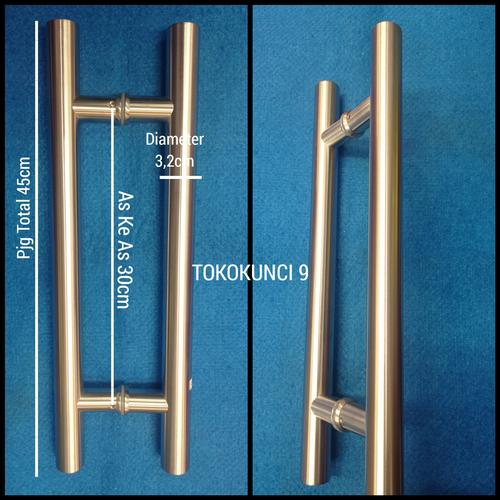Jual Pull Handle Pipa Bulat Stainless 45cm Dopp As 30cm - Jakarta Pusat ...