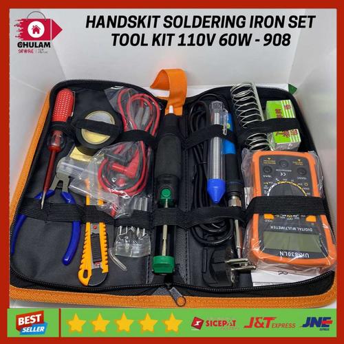 Jual Alat Las Kit Solder 1 Set Lengkap Soldering Iron Tool Kit 110V 60W ...