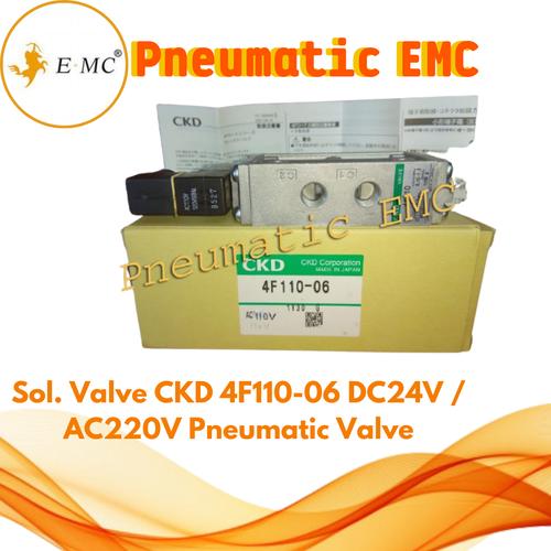 Jual Sol. Valve CKD 4F110-06 DC24V / AC220V Pneumatic Valve - Jakarta ...