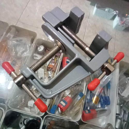 Jual Mini Clamp Meja Klem Catok Vise Table Alumunium Penjepit Benda ...