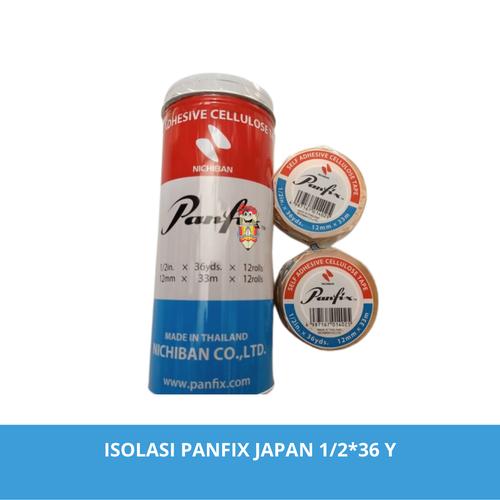 Jual Isolasi Bening Panfix 1/2 Inci X 36 Yard / Selotip Bening Panfix ...