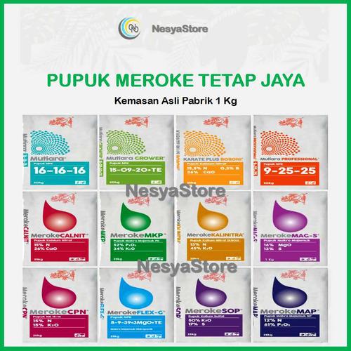 Jual Pupuk Meroke Mutiara Grower Calnit Kalintra Maxi MAG-S MKP CPN MAP ...