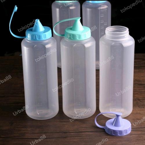 Jual BOTOL KECAP/SAUS MAYONAISE isi ulang JUMBO BESAR (1 Liter, 1000 ML ...