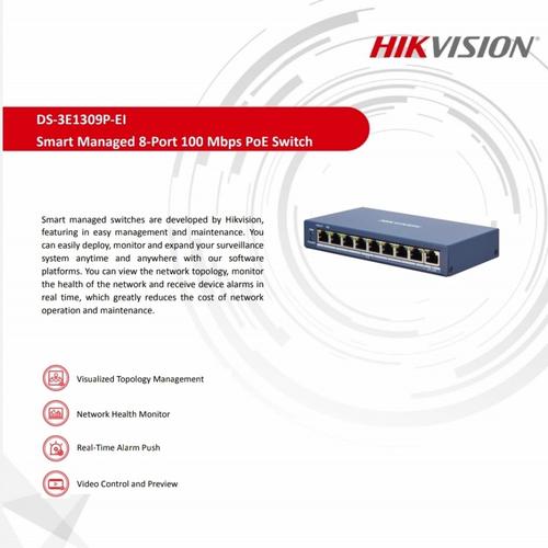 Jual DS-3E1309P-EI - HIKVISION SMART POE SWITCH 8 PORT - Jakarta Barat - GRAND MVP CCTV | Tokopedia
