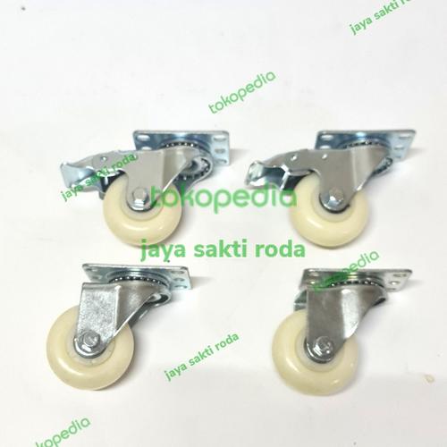 Jual Roda nilon 3 inch medium duty taiwan ball bearing (2rem 2muter ...