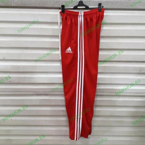 Jual celana training merah lis putih adidas - Merah, M - Kota Depok ...