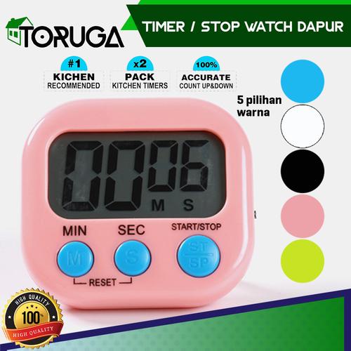 Jual DIGITAL KITCHEN TIMER JAM ALARM STOPWATCH ALAT MASAK DAPUR - Putih ...