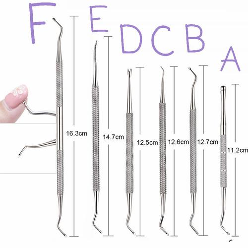 Jual Double Head Ingrown Toe Nail Lifter Alat Koreksi Pedicure - B ...