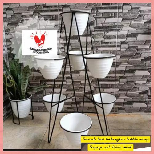 Jual Rak Pot Bunga Besi Standing Pot Bunga Stand Pot Tanaman Hias ...