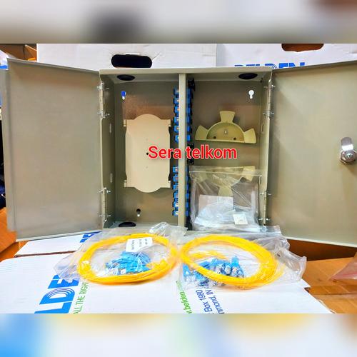Jual otb wall wallmount 12 / 24 core lengkap plus adapter sc/upc ...