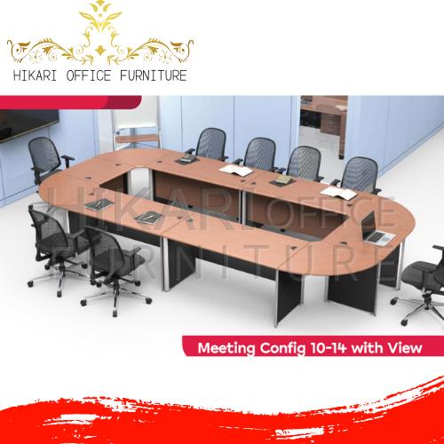 Jual Meja Meeting Kantor MODERA - E CLASS Beech Kerja Staff Konfigurasi ...