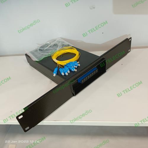 Jual ODF mini 8 core SC fullset / Otb 8 core SC lengkap pigtail Hitam ...