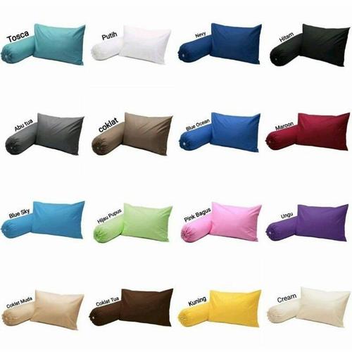 Jual sarung bantal sarung guling polos kingkoil lady america - Abu-abu ...