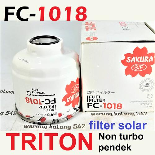 Jual Filter Solar TRITON GLX non turbo pendek SAKURA FC1018 1770A012 ...