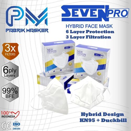 Jual Masker KN95 SEVEN PRO 6ply Medis Surgical Kemenkes isi 10pcs - Pro ...