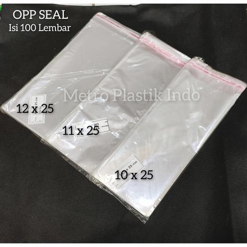 Jual Plastik OPP 10 x 25 | 11 x 25 | 12 x 25 | Seal Bening @100 Lembar ...