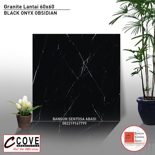Jual GRANIT 60X60 COVE BLACK ONYX POLISHED / GRANITE CORAK MARMER HITAM ...