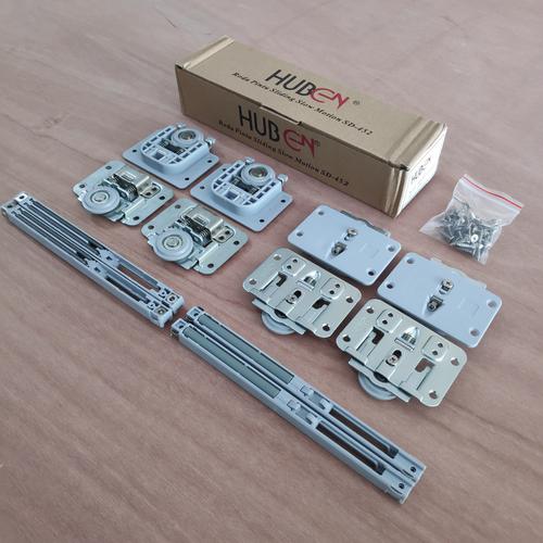 Jual Roda Pintu Sliding Slow Motion Huben SD 452 - 2 Daun Pintu Rel 2 ...