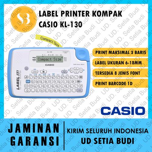 Jual Label Printer Compact Casio KL-130 Label It KL130 - Kota Surabaya - U.D. Setia Budi | Tokopedia