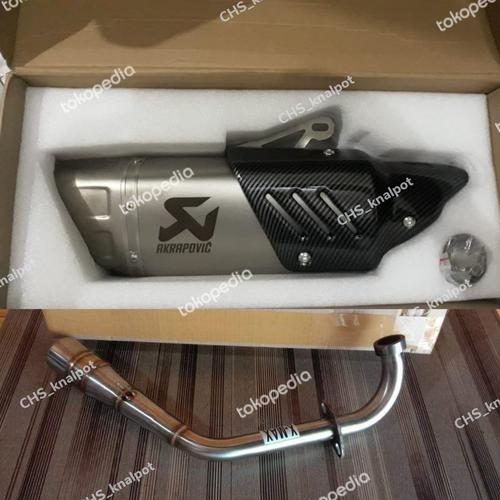 Jual Knalpot Akrapovic Evolution fullsystem XMAX 250 Old/New - XMAX 250 ...