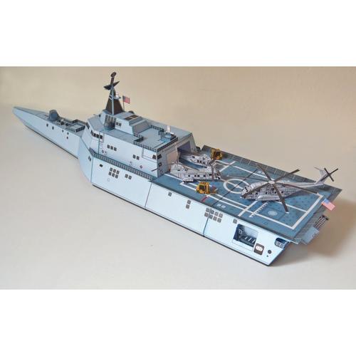 Jual DIY Papercraft Kertas Pola Kapal Induk Uss Independence - kertas ...
