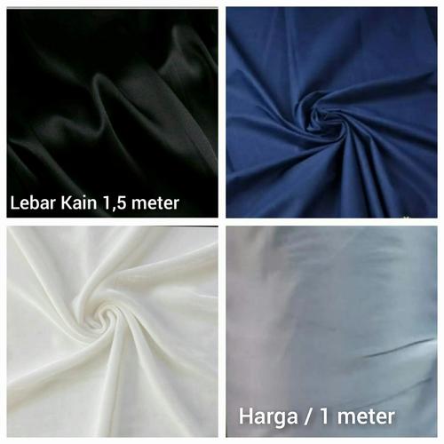 Jual Kain Satin Hitam/Kain Satin Velvet Hitam Background/Kain ...